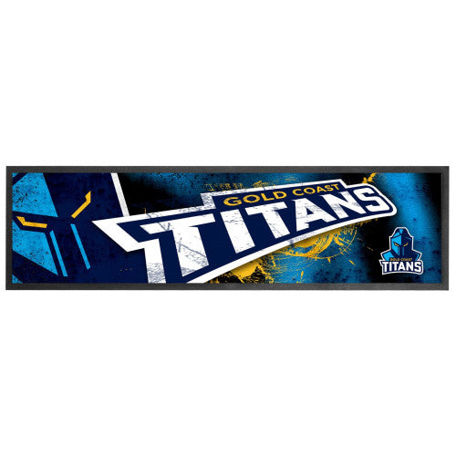 Gold Coast Titans NRL Rubber Back Bar Runner – Carrara Flags