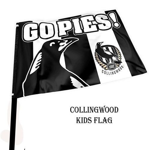 Collingwood Magpies AFL Small kids flag – Carrara Flags