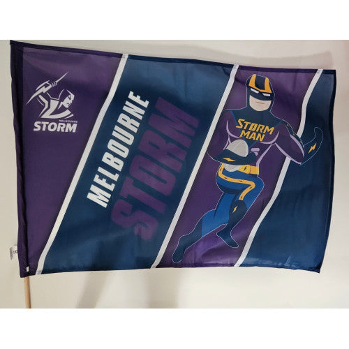 Storm medium Mascot game day flag 90x60cm (NO STICK) – Carrara Flags